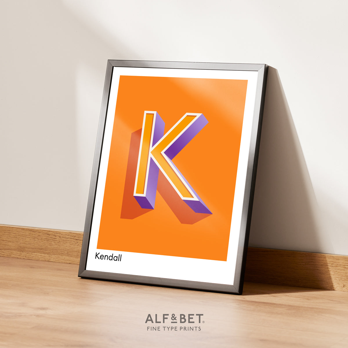 Personalised name and letter print – alfandbetprints
