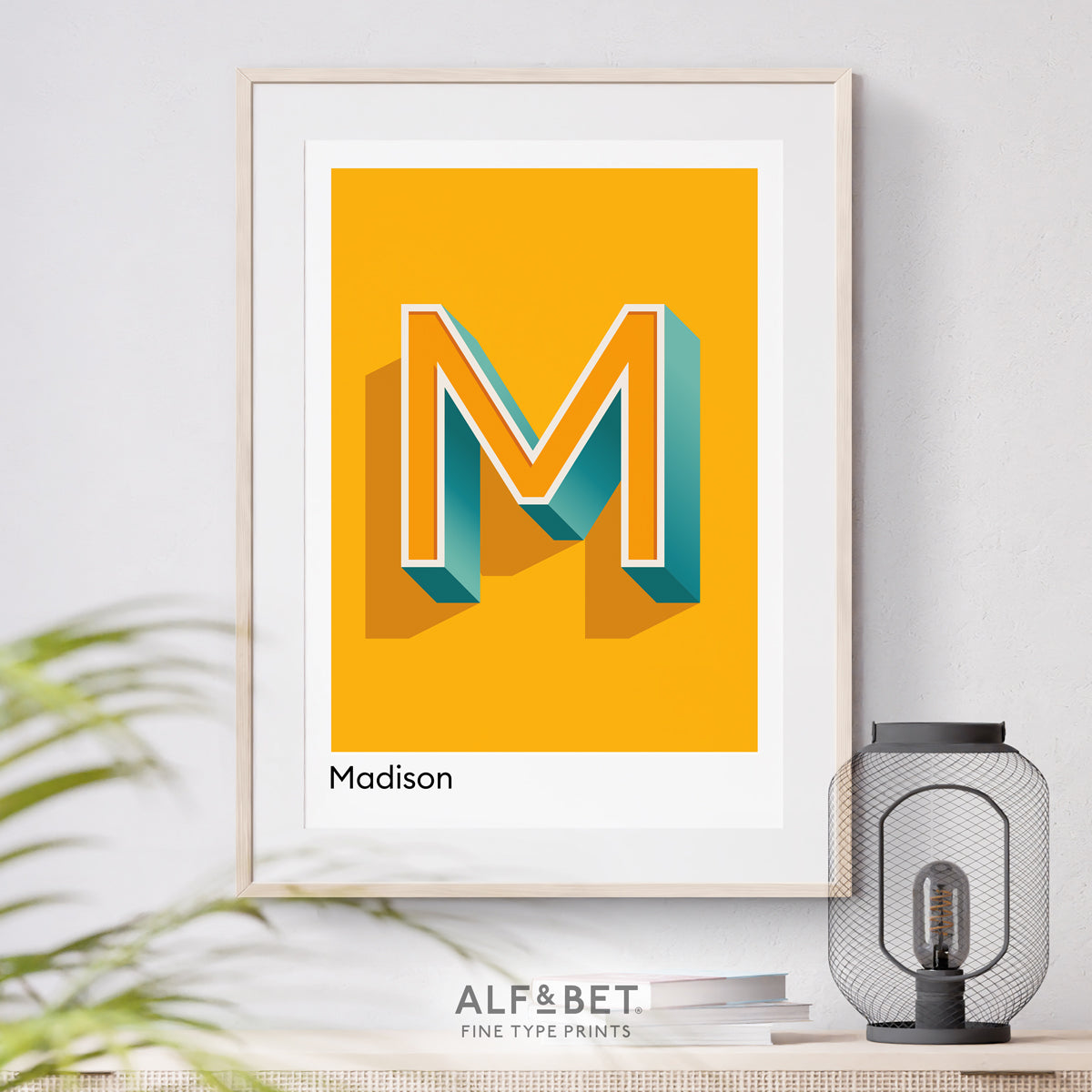 Personalised name and letter print – alfandbetprints