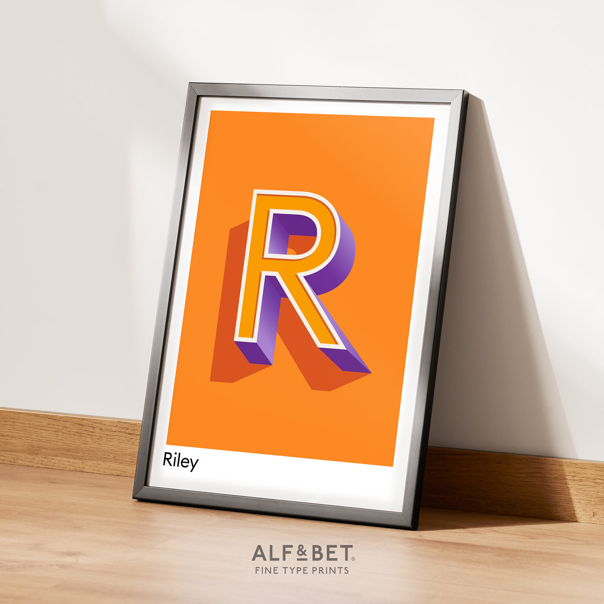 Personalised name and letter print – alfandbetprints